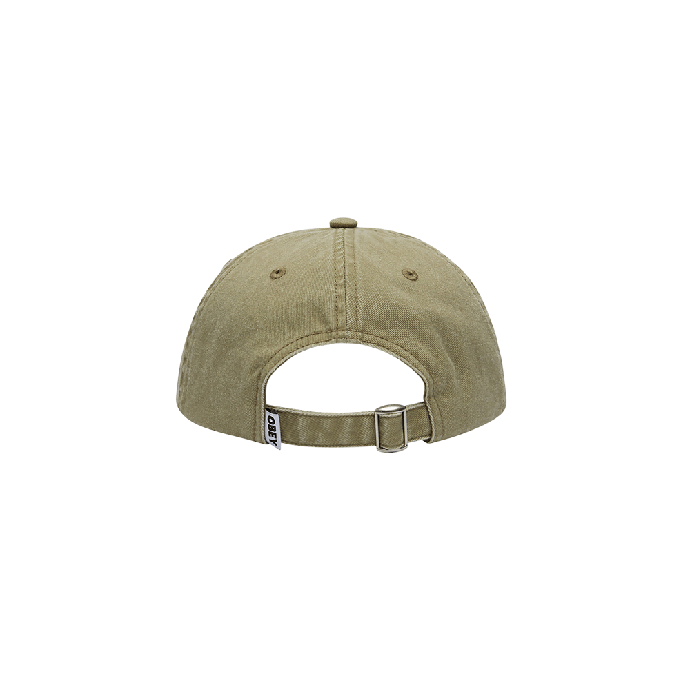 Obey Pigment Pigment Bold 6 Panel Strapback Cap Casquette - Khaki ...